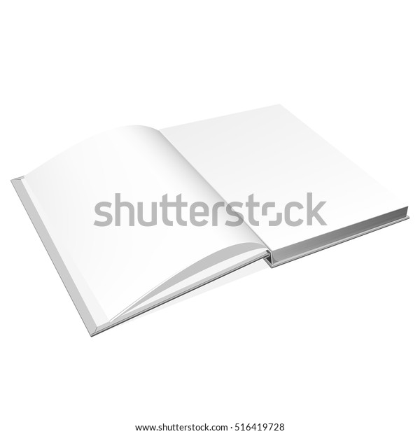 Open Book Cover Mockup Cover Design Stock Vector (Royalty Free) 516419728
