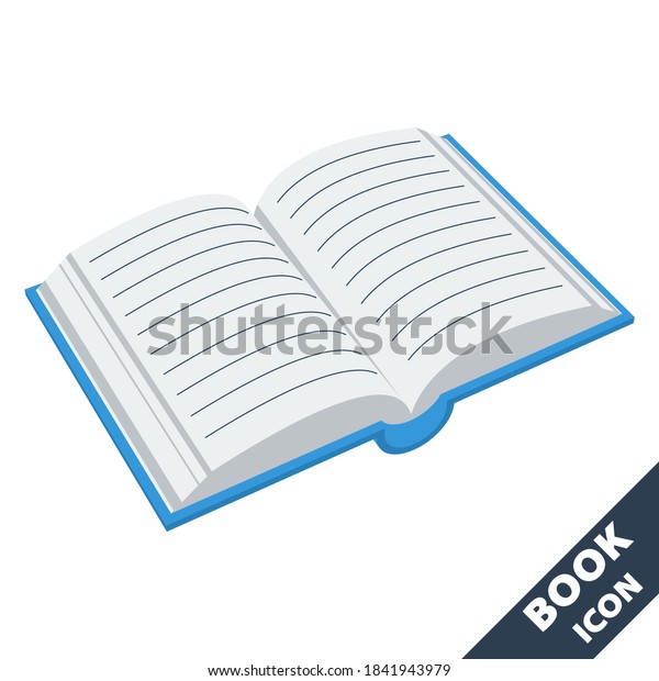 Open Book Icon Cartoon 3d Vector Stock Vector (Royalty Free) 1841943979 ...