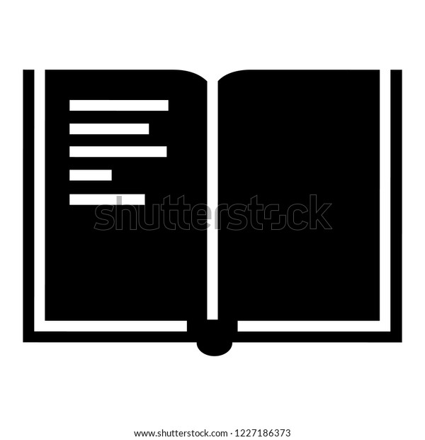 Open Book Icon Simple Illustration Open Stock Vector (Royalty Free ...
