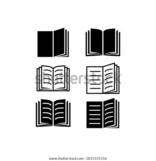 Open Book Icon Trendy Flat Design Stock Vector (Royalty Free ...