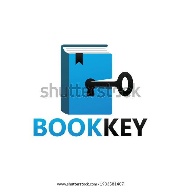 Open Book Key Logo Template Design Stock Vector (Royalty Free ...