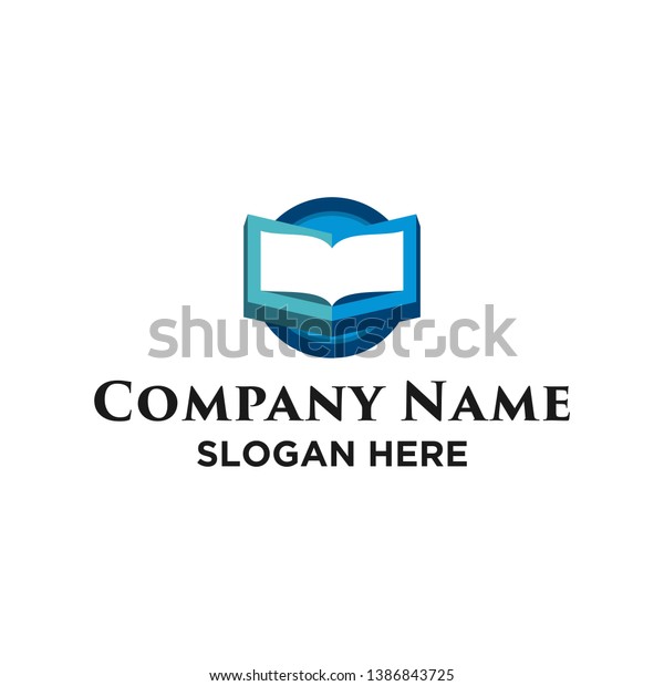 Open Book Logo Design Inspiration Stock Vector (Royalty Free ...