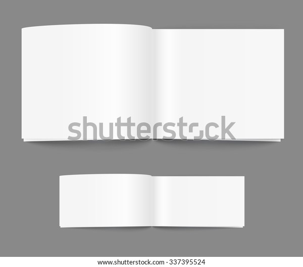 Open Book Page Template Ready Content Stock Vector (Royalty Free ...