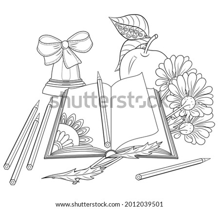 Open Book Coloring Pages | Free download on ClipArtMag