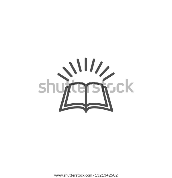 Open Book Shine Rays Flying Out Stock Vector (Royalty Free) 1321342502 ...