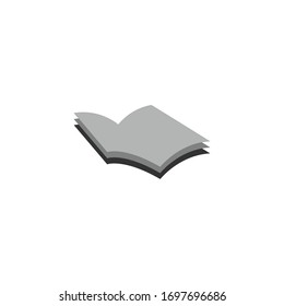 Open Book Side View Logo Design Stock Vector (Royalty Free) 1697696686 ...