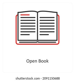 Open Book Study Icon Concept Stock Vector (Royalty Free) 2091150688 ...