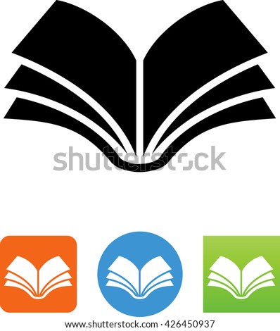Open Book Symbol Stock Vector (Royalty Free) 426450937 - Shutterstock