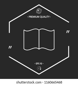 Open Book Symbol Icon Stock Vector (Royalty Free) 1160665468 | Shutterstock