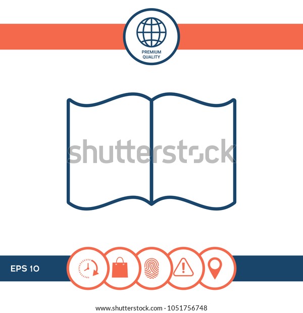 Open Book Symbol Icon Stock Vector (Royalty Free) 1051756748 | Shutterstock