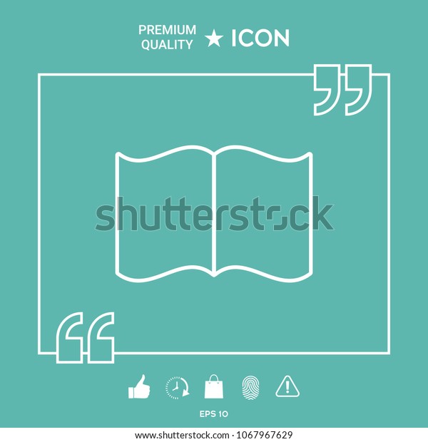 Open Book Symbol Icon Stock Vector (Royalty Free) 1067967629 | Shutterstock