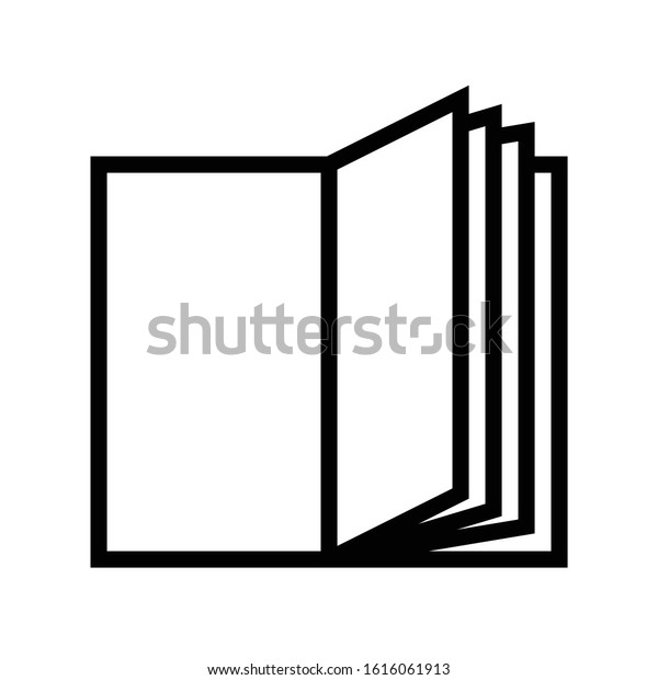 Open Book Vector Illustration Line Design Stock Vector (Royalty Free ...