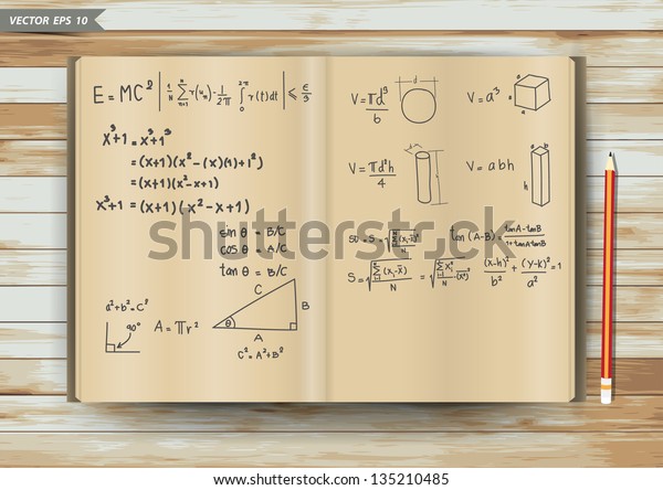 Open Book Wood Texture Background Hand Stock Vector (Royalty Free ...