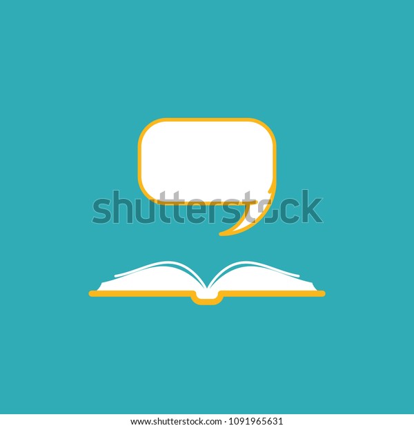 Open Book Yellow Book Cover White Stock Vector (Royalty Free ...