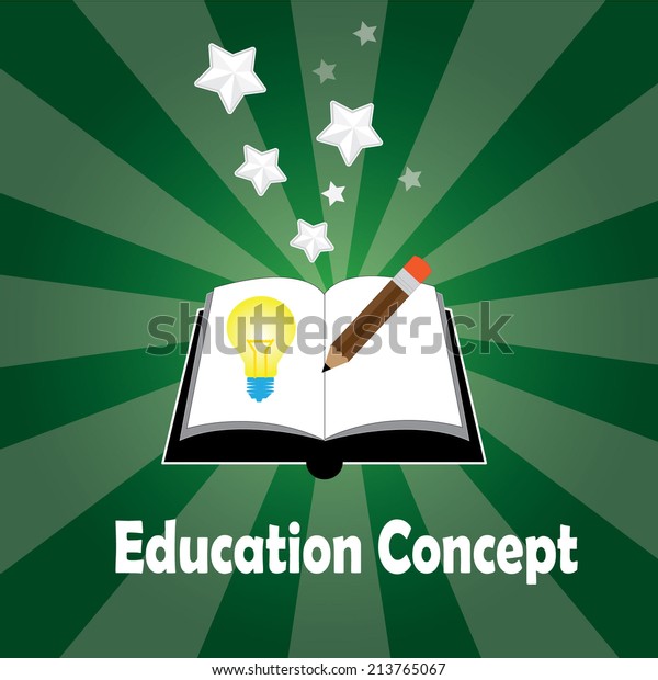 Open Books Icons Science Concept Modern Stock Vector (Royalty Free ...
