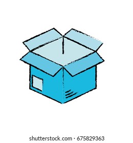 Open Box Delivery Concept Stock Vector (Royalty Free) 675829363 ...