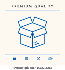 Open Box Symbol Icon Elements Your Stock Vector (Royalty Free ...
