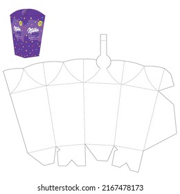 Open Box Outline Cut Out Stock Vector (Royalty Free) 2167478173 ...