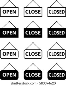 Open Close Icon Vector Illustration Stock Vector (Royalty Free ...