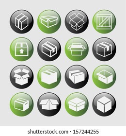 Box Icons Stock Vector (Royalty Free) 157244246