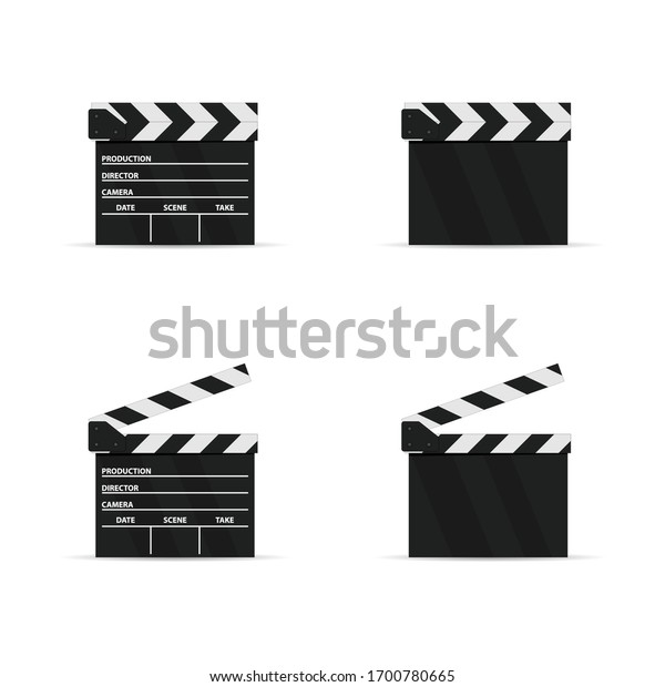 Open Closed Movie Flap Set Illustration Stock Vector (Royalty Free ...