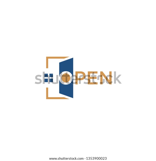 Open Door Open Health Open Logo Stock Vector (Royalty Free) 1353900023 ...