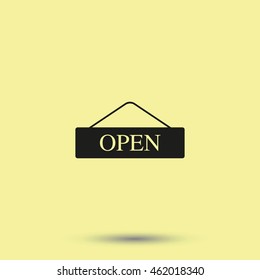 Open Door Sign Stock Vector (Royalty Free) 462018340 | Shutterstock