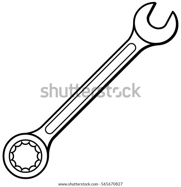 Open End Wrench Icon Illustration: เวกเตอร์สต็อก (ปลอดค่าลิขสิทธิ์ ...