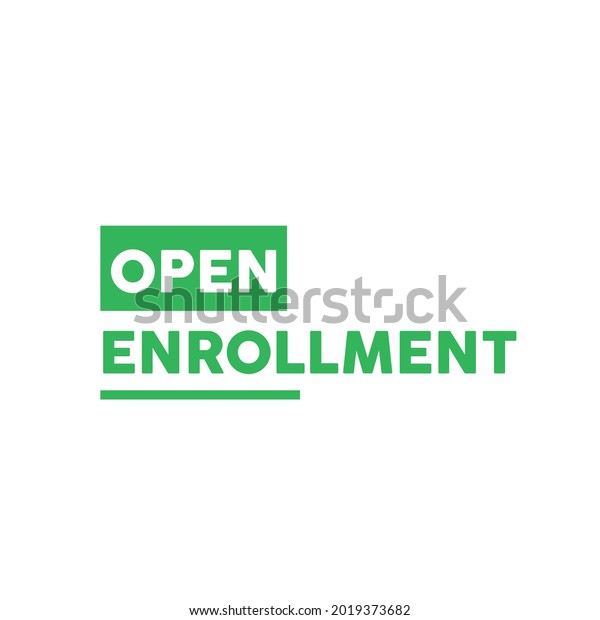 Open Enrollment Flat Vector Illustration On Stock Vector (Royalty Free ...