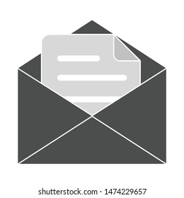 Open Envelope Icon Stock Vector (Royalty Free) 714991312 | Shutterstock