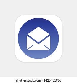 Open Envelope Vector App Icon Stock Vector (Royalty Free) 1425431963 ...