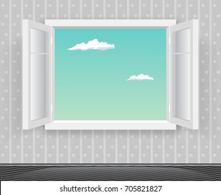237 Open window frame clipart Images, Stock Photos & Vectors | Shutterstock
