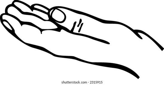 Open Hand Stock Vector (Royalty Free) 2315915