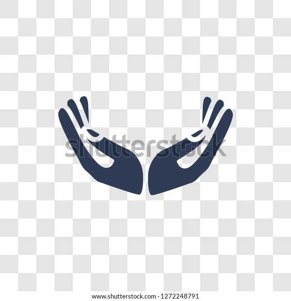 Open Hand Icon Trendy Open Hand Stock Vector (Royalty Free) 1272248791 ...