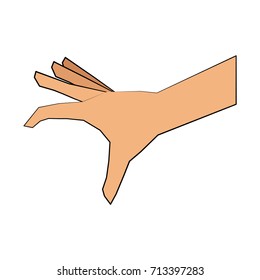 Open Hand Pick Position Icon Image Stock Vector (Royalty Free) 714721567