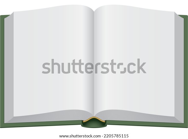 Open Hardcover Book Book Page Stock Vector (Royalty Free) 2205785115 ...