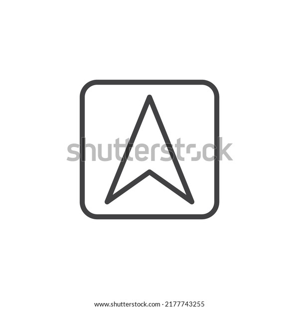 Open Here Sign Line Icon Linear Stock Vector (Royalty Free) 2177743255 ...
