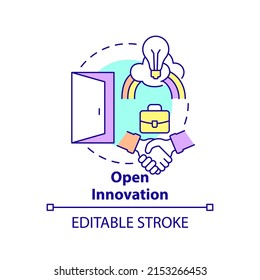 Open Innovation Concept Icon Type Innovation Stock Vector (Royalty Free ...