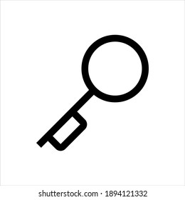 Open Key Icon On White Background Stock Vector (Royalty Free ...