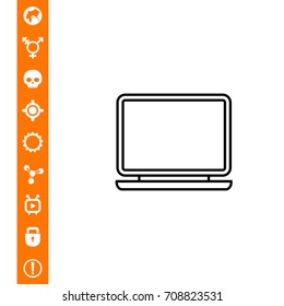 Open Laptop Icon Stock Vector (Royalty Free) 708823531 | Shutterstock