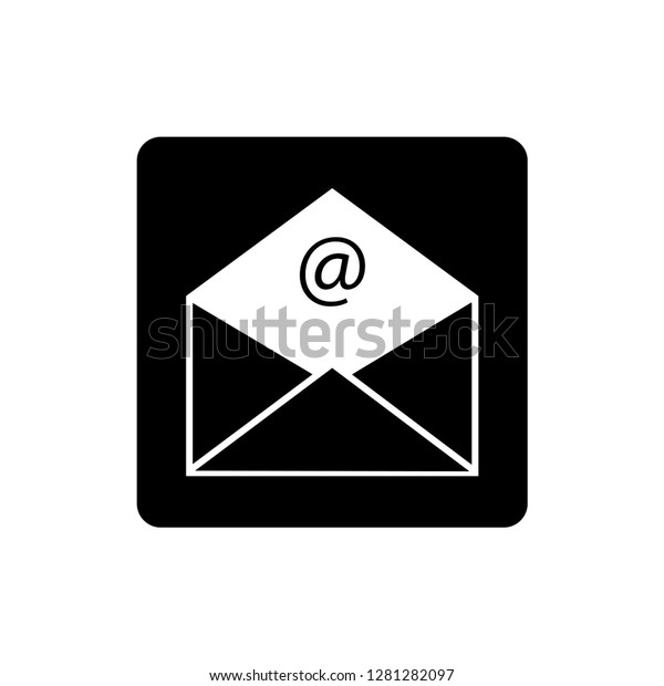 Open Letter Envelope Icon: vector de stock (libre de regalías ...
