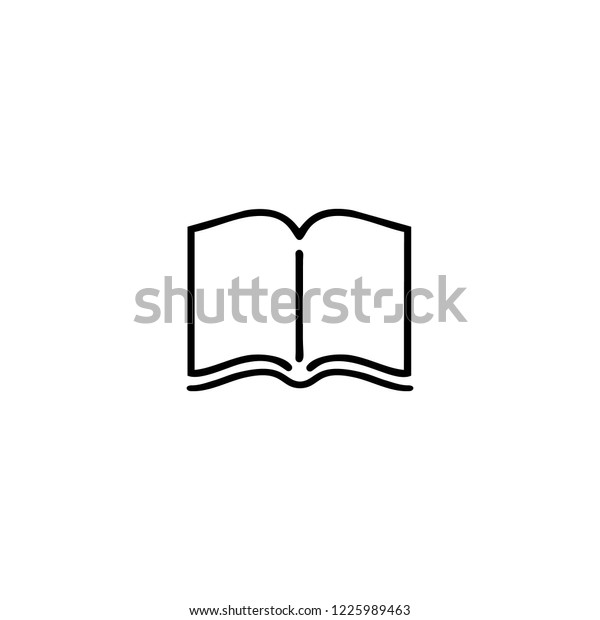 Open Magazine Icon Stock Vector (Royalty Free) 1225989463 | Shutterstock