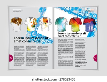 Open Magazine Vector Illustration Stock Vector (Royalty Free) 278023433 ...