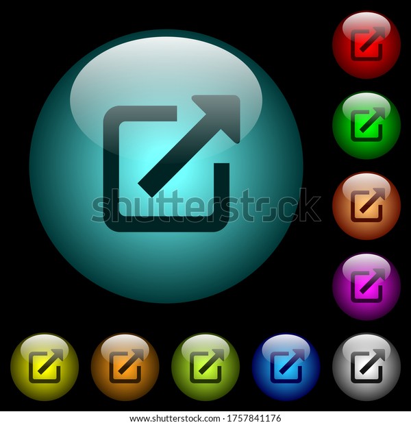 Open New Window Icons Color Illuminated Stock Vector (Royalty Free ...