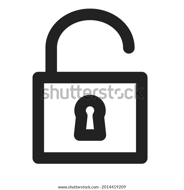 Open Outline Icon Suitable Office Set Stock Vector (Royalty Free ...