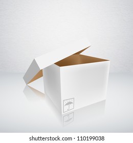 Open Packing Box Vector Illustration Stock Vector (Royalty Free ...
