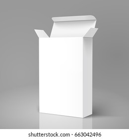 Open Right Tilt Blank Paper Tall Stock Vector (Royalty Free) 663042496 ...