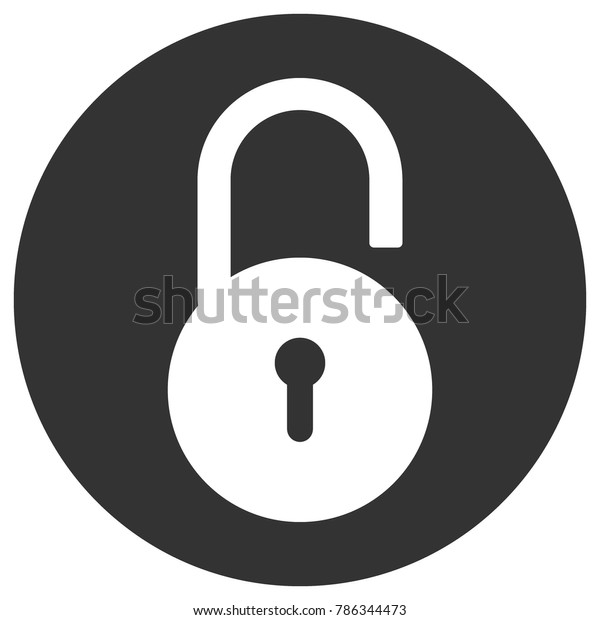 Open Round Lock Keyhole Circle Vector Stock Vector (Royalty Free ...