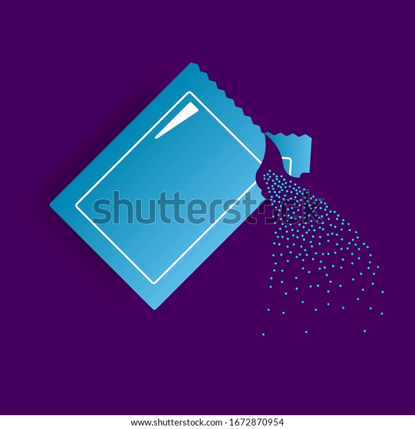 Open Sachet Which Medicine Poured Medical Stock Vector (Royalty Free ...