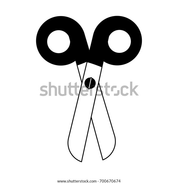 Open Scissors Icon Image Stock Vector (Royalty Free) 700670674 ...